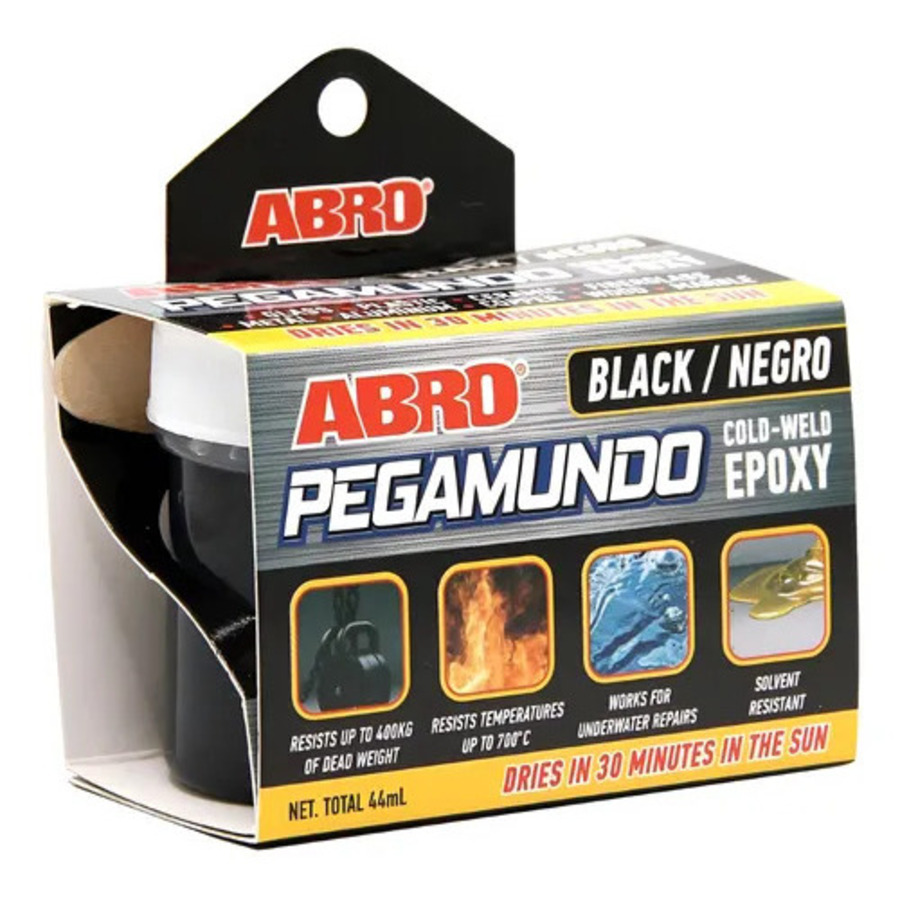 LUBRICANTES Y ADITIVOS ABRO PEGAMUNDO NEGRO COLD-WELD EPOXY PEGA EN 30 ...