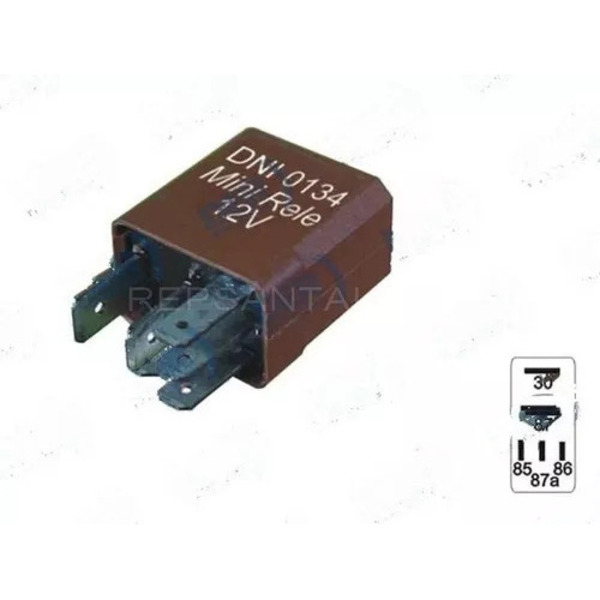 ELECTRICOS DNI MINI RELAY AUXILIAR 5 TERMINALES S/SUP 12V