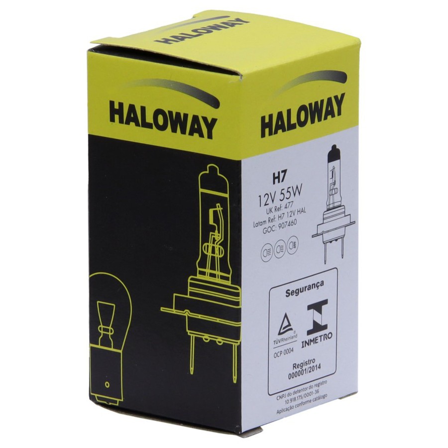 ILUMINACION HALOWAY AMPOLLETA H7 12V 55W PX26d