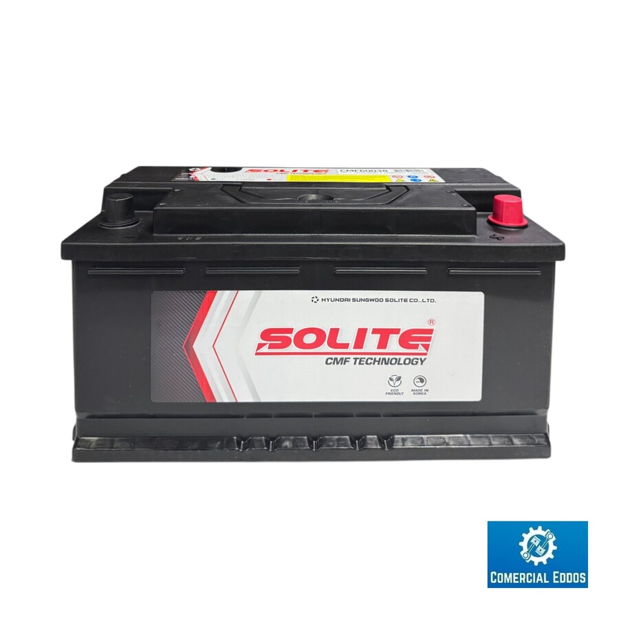 BATERIA 100AH SOLITE BATTERY BATERIA 100AH CCA780 POSITIVO DERECHO