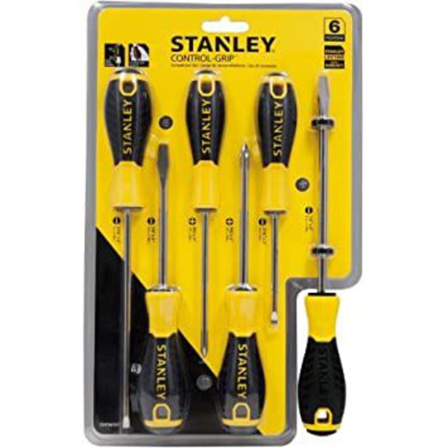FERRETERIA STANLEY JUEGO DESTORNILLADORES 6 PZS